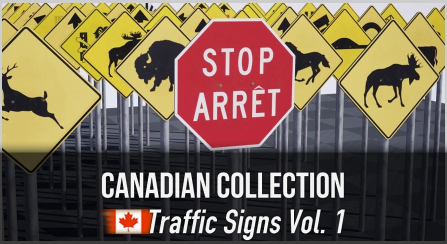Canadian Collection: Traffic Signs Vol. 1 | Get-Assets