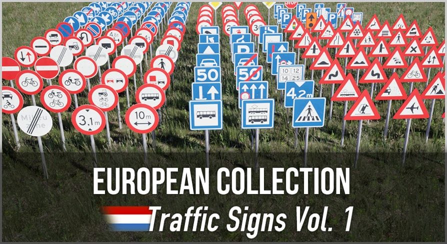 European Collection: Dutch Traffic Signs | Get-Assets