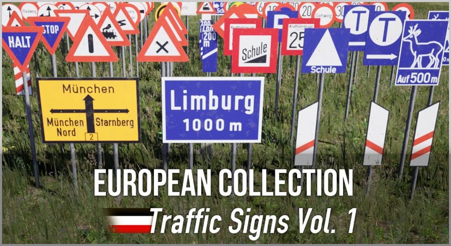 WW2: German Traffic Signs Vol. 1 | Get-Assets