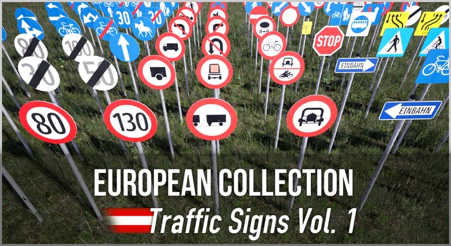 European Collection: Austrian Traffic Signs Vol. 1 | Get-Assets