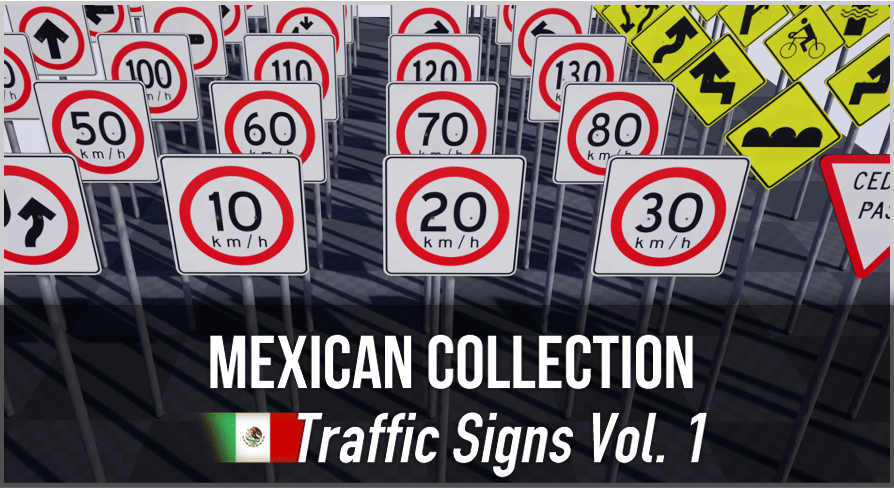 Mexican Collection: Traffic Signs Vol. 1 | Get-Assets