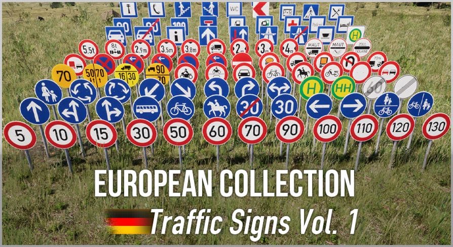 European Collection: German Traffic Signs Vol. 1 | Get-Assets
