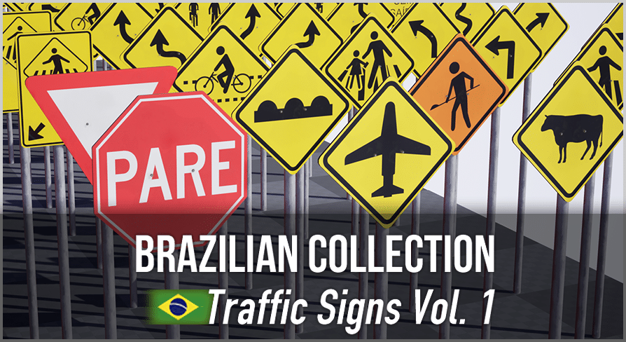 Brazilian Collection: Traffic Signs | Get-Assets