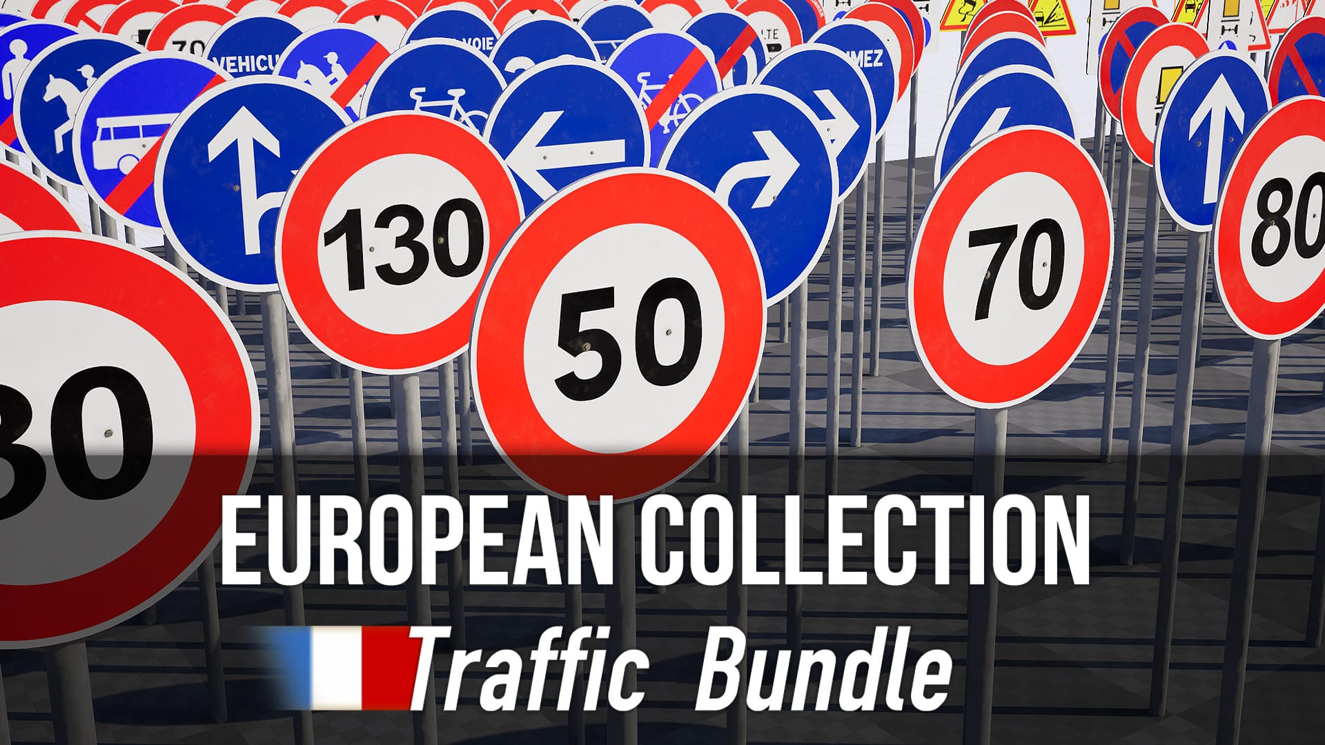 French Traffic Signs Bundle | Get-Assets